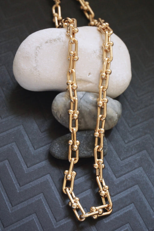 The Unity Necklace - Heavy U Link Chain Necklace, Chunky Necklace, YSM ...
