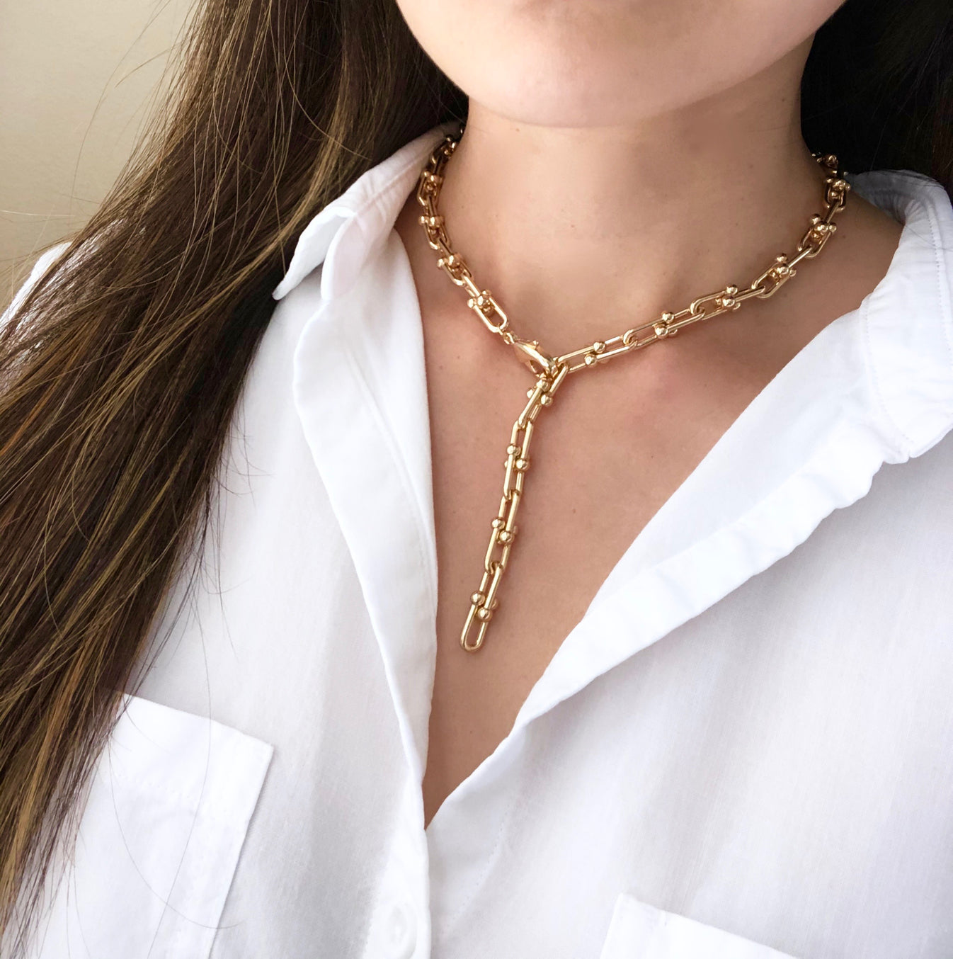 The Unity Necklace - Heavy U Link Chain Necklace, Chunky Necklace, YSM ...