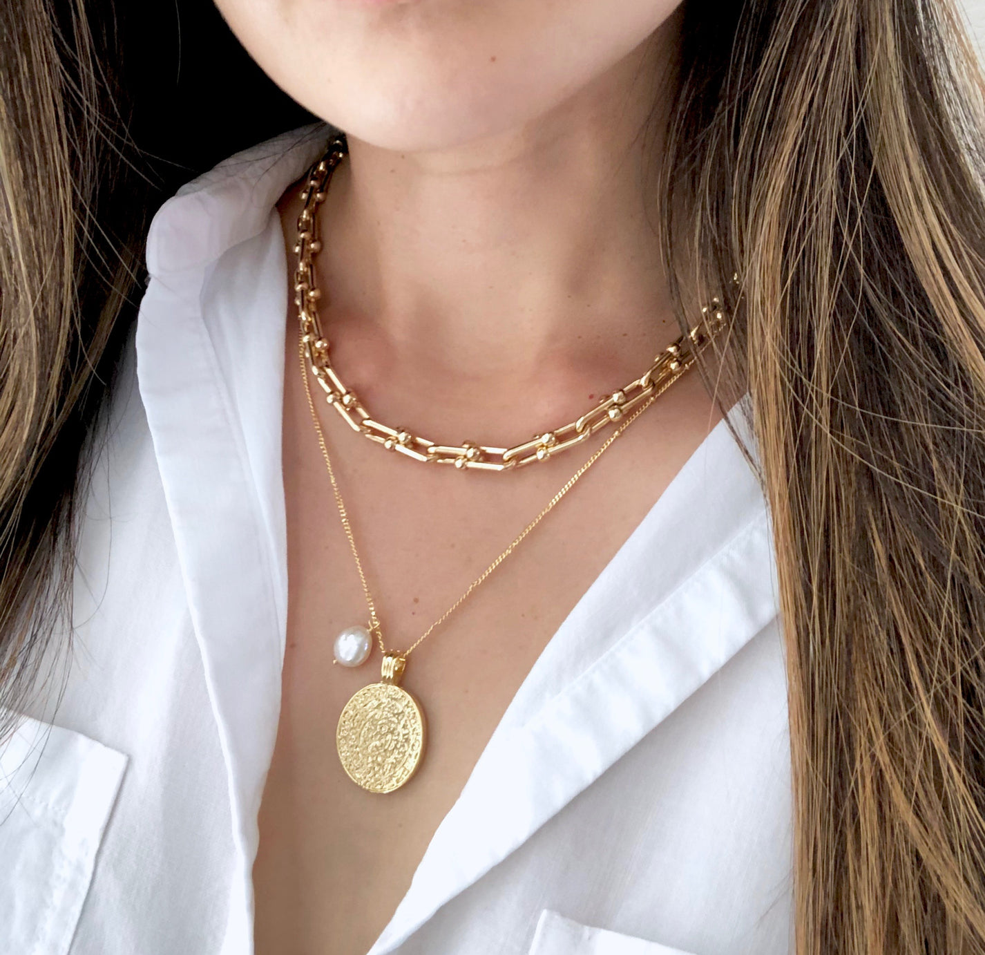 The Unity Necklace - Heavy U Link Chain Necklace, Chunky Necklace, YSM ...